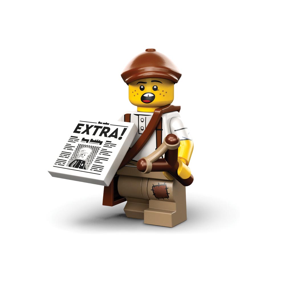 71037-12 Lego Series 24 Minifigures - Newspaper Kid - Brickly