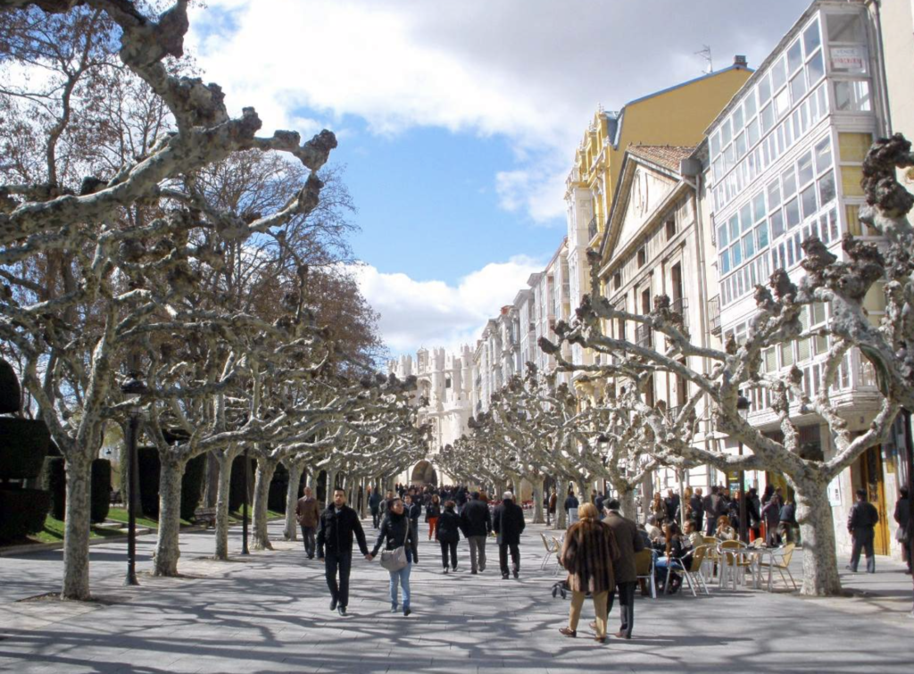 Paseo del Espolón en Burgos
