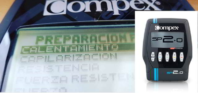 compex sp 2.0 programa calentamiento