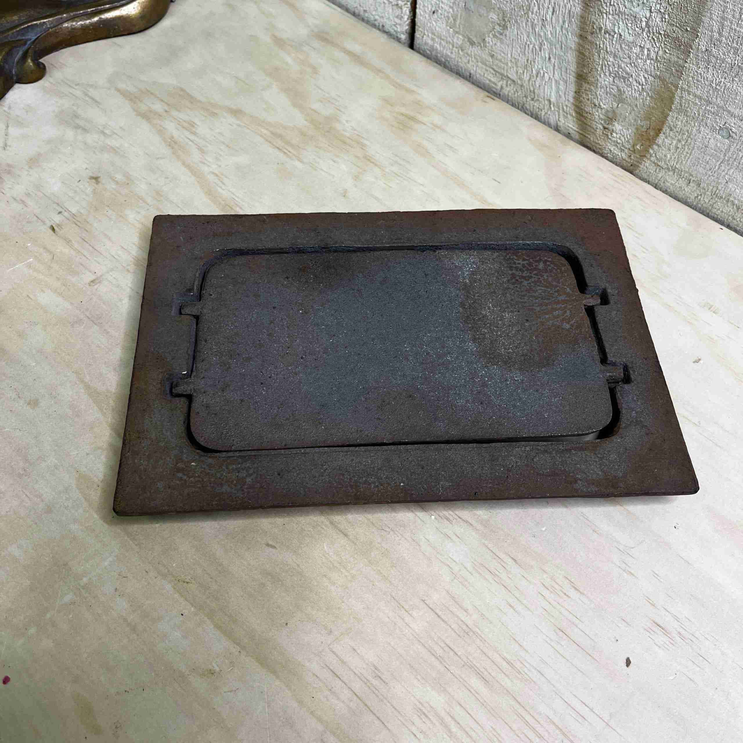 Cast Iron Clean-out Cover and Trim - Historic House Salvage