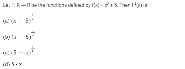 CUET 2023 Maths Chapter 1 - Relations and Functions MCQs