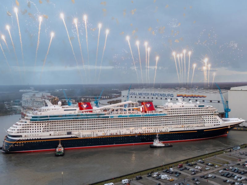 Disney Wish Float Out: Disney Cruise Ship Hits Water for the First Time