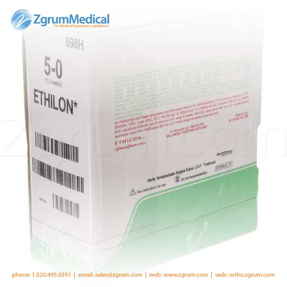 Ethicon 698H 5-0 Ethilon Suture - Zgrum Medical