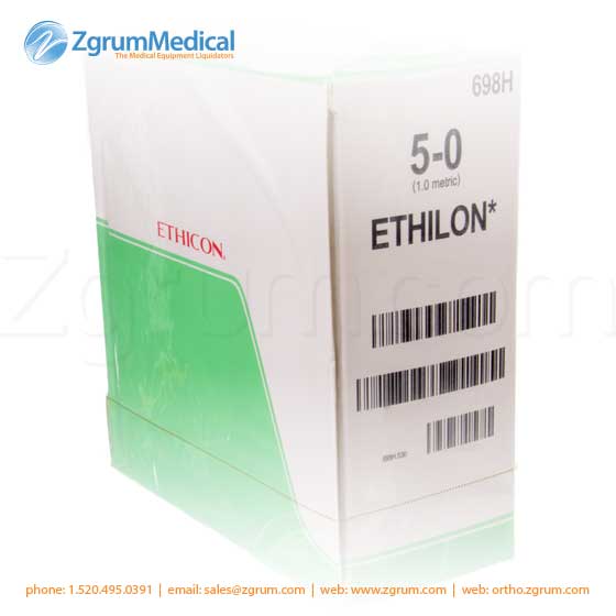 Ethicon 698H 5-0 Ethilon Suture - Zgrum Medical