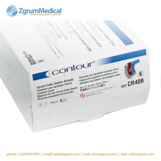 Ethicon CR40B Contour Curved Cutter Stapler Reloads - Zgrum Medical