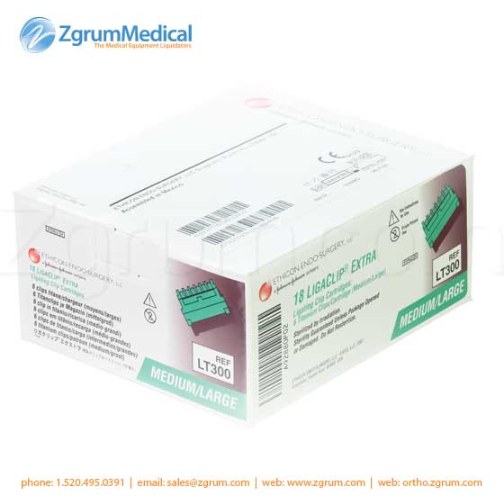 Ethicon LT300 Ligaclip Extra Medium/Large Ligating Clip Cartridges ...