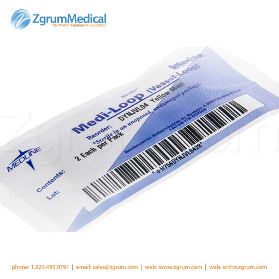 MedLine Medi - Loop - Vessel Loop - DYNJVL04 Yellow Maxi - Zgrum Medical