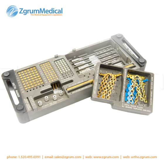 Synthes TI Distal Radius Plate Instrument and Implant Set - 105.505 ...