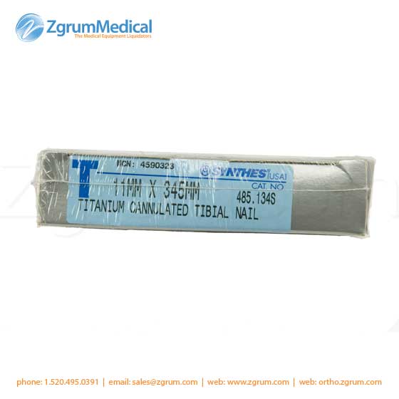 Synthes Solid Tibial Nail 485.134S - Zgrum Medical