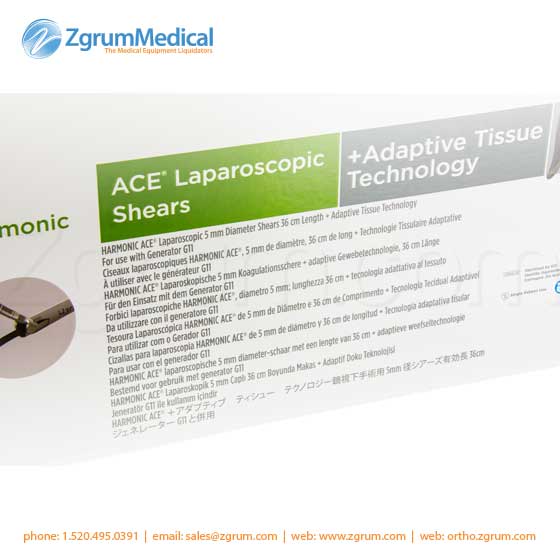 Ethicon Harmonic Ace 36 Laparoscopic Shears - HAR36 - Zgrum Medical