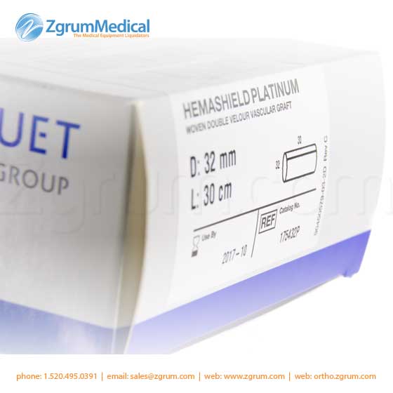 Maquet 175432P Hemashield Platinum Woven Double Velour Vascular Graft ...