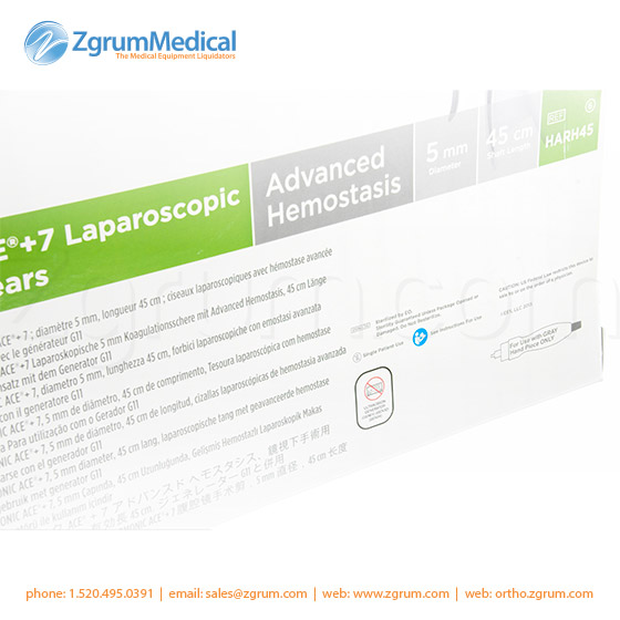 Ethicon Harmonic Ace 45 Shears - HARH45 - Zgrum Medical