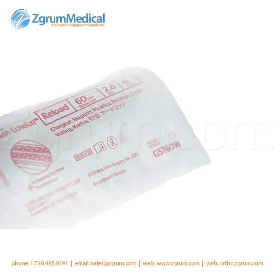 Ethicon GST60W Echelon GST Single Stapler Reload - Zgrum Medical