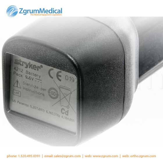 Stryker Compatable 4212 Battery - Zgrum Medical
