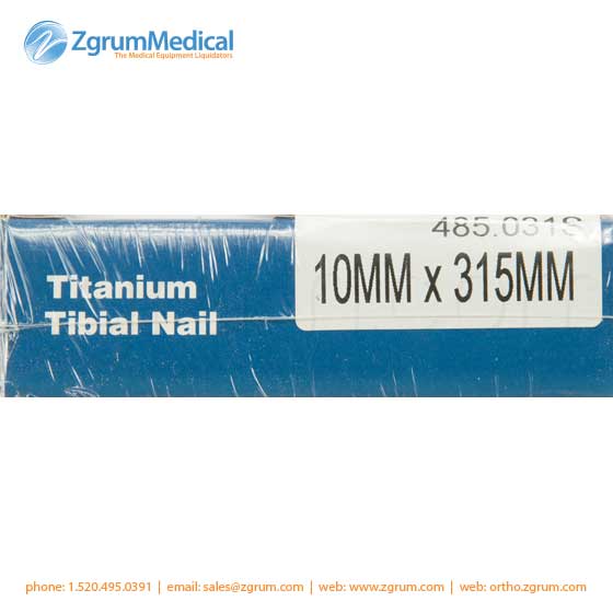 Synthes Solid Tibial Nail 485.031S - Zgrum Medical