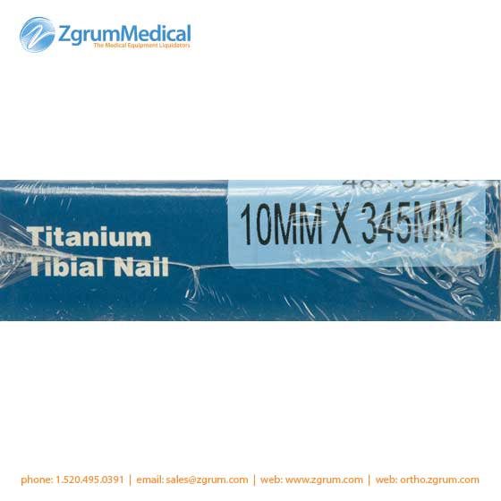 Synthes Solid Tibial Nail 485.034S - Zgrum Medical