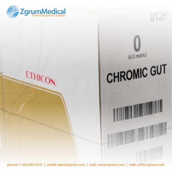 Ethicon 812H 0 Chromic Gut Suture - Zgrum Medical