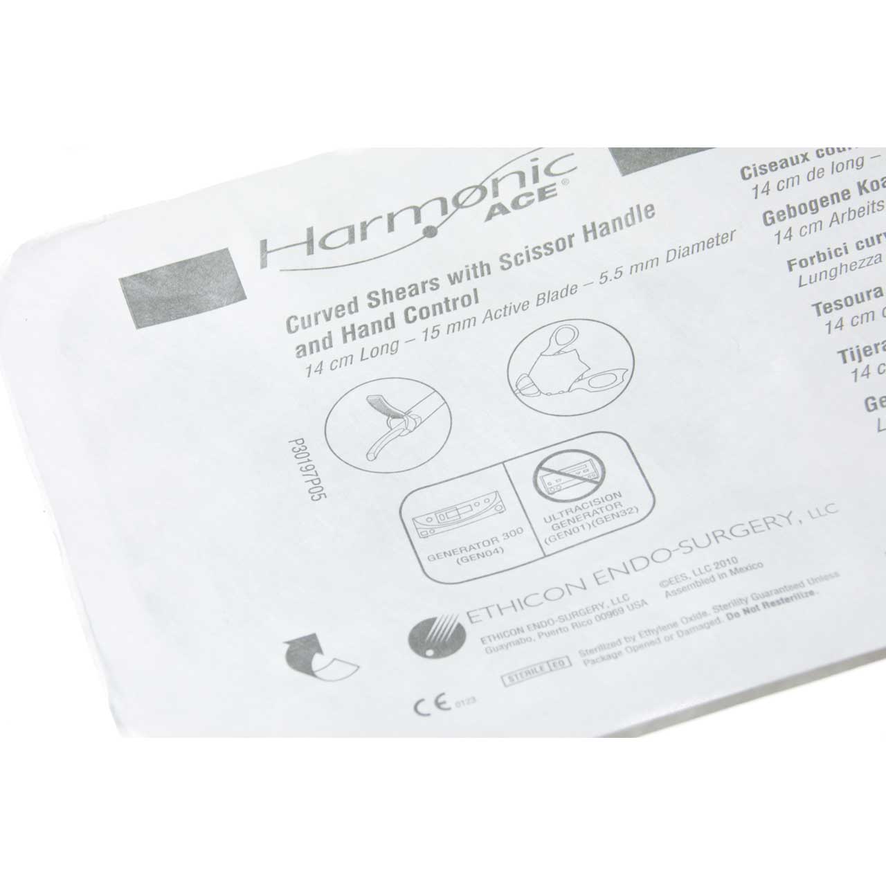 Ethicon Harmonic ACE Curved Shears - ACE14S - Each - Zgrum Medical