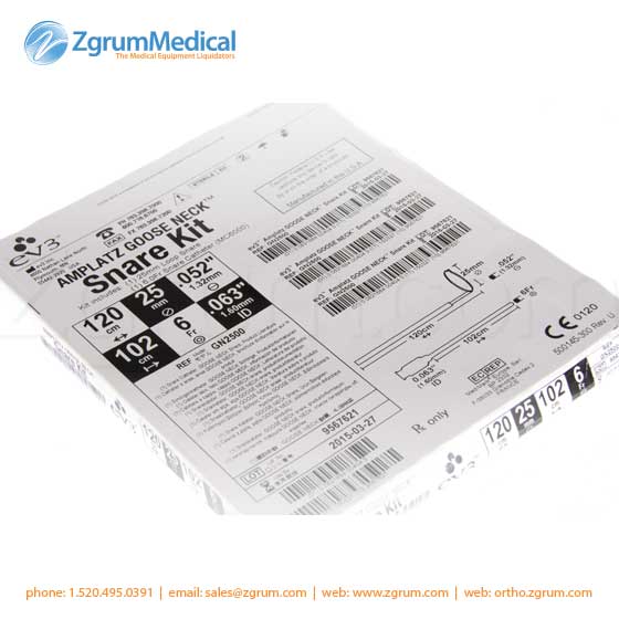 EV3 GN2500 Amplatz GooseNeck Snare Kit 25 mm Loop Snare, 6Fr Snare ...