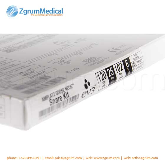 EV3 GN2500 Amplatz GooseNeck Snare Kit 25 mm Loop Snare, 6Fr Snare ...