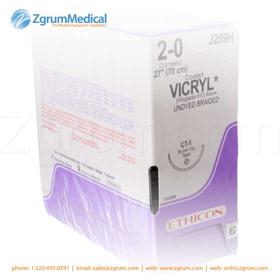 Ethicon 2 - 0 Vicryl Suture - J259H - Zgrum Medical