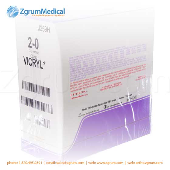 Ethicon 2 - 0 Vicryl Suture - J259H - Zgrum Medical
