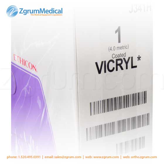 Ethicon 1 Vicryl Suture - J341H - Zgrum Medical
