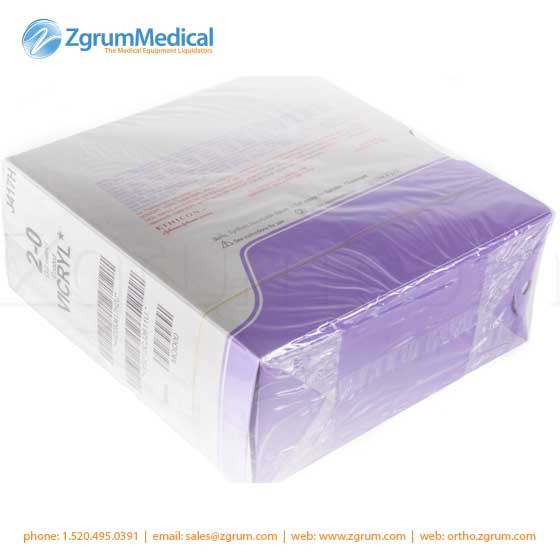 Ethicon J417H Coated VICRYL Suture 2 - 0 Undyed Braided - Zgrum Medical
