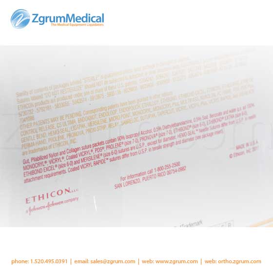 Ethicon 0 Ethibond Suture - X424H - Zgrum Medical