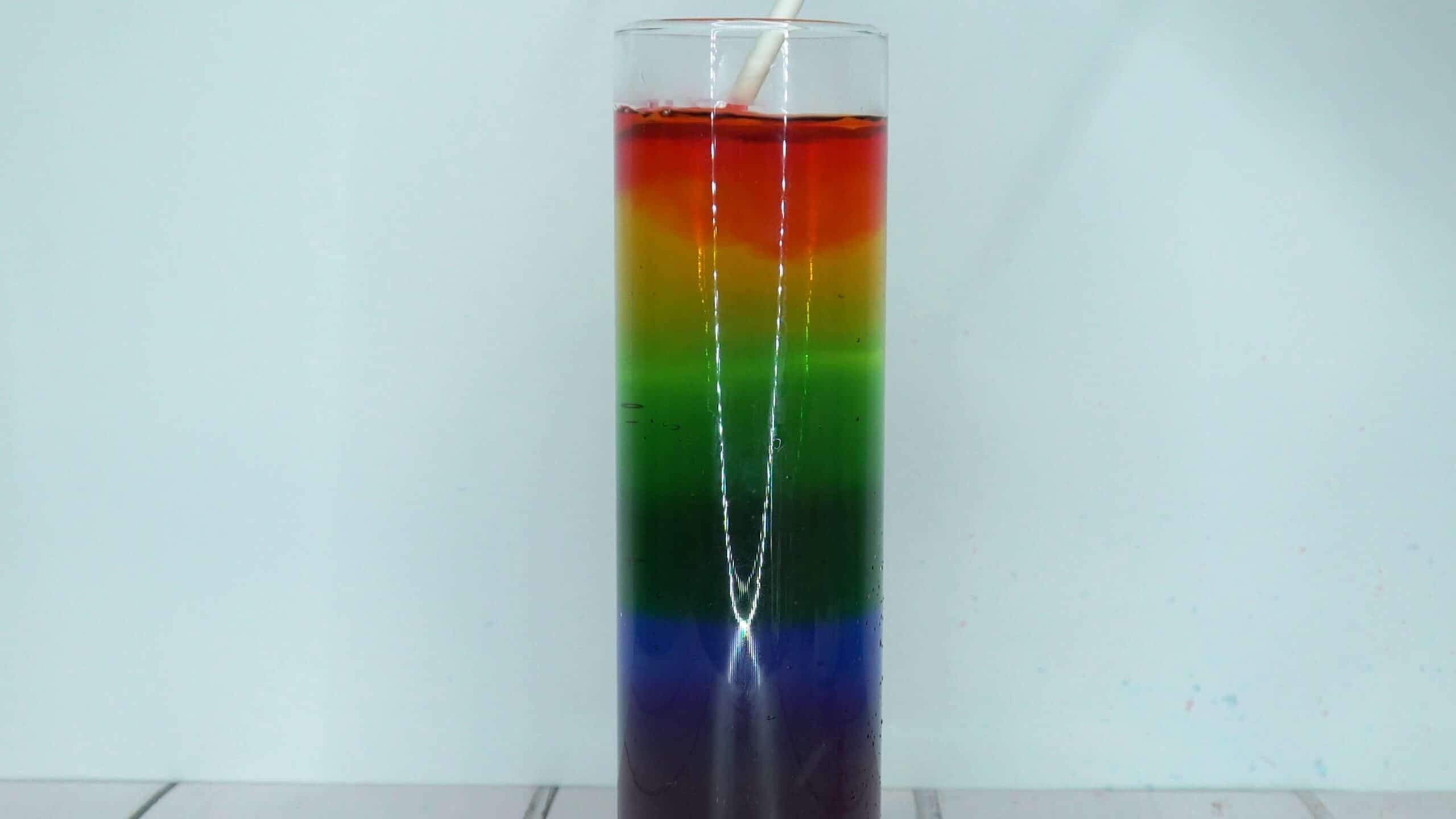 Rainbow Density Tower Experiment for Kids