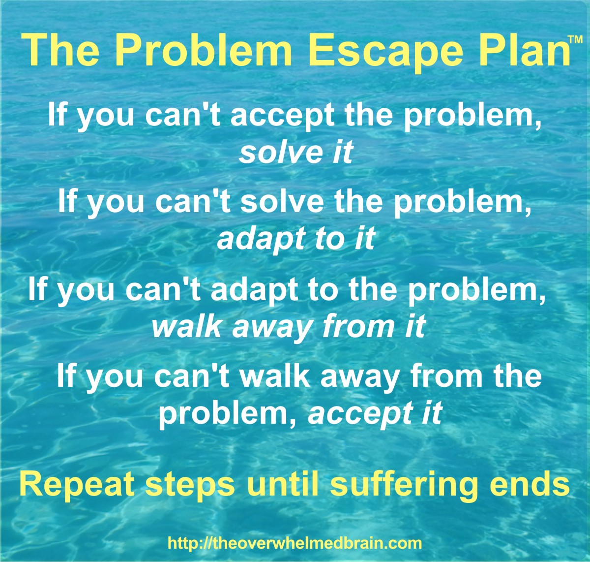 The Problem with Resisting Your Problems - The Overwhelmed Brain