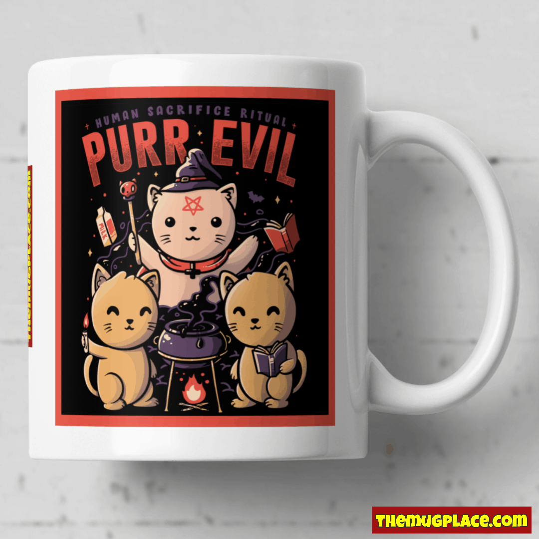 Purr Evil Coffee Mug | The Mug Place