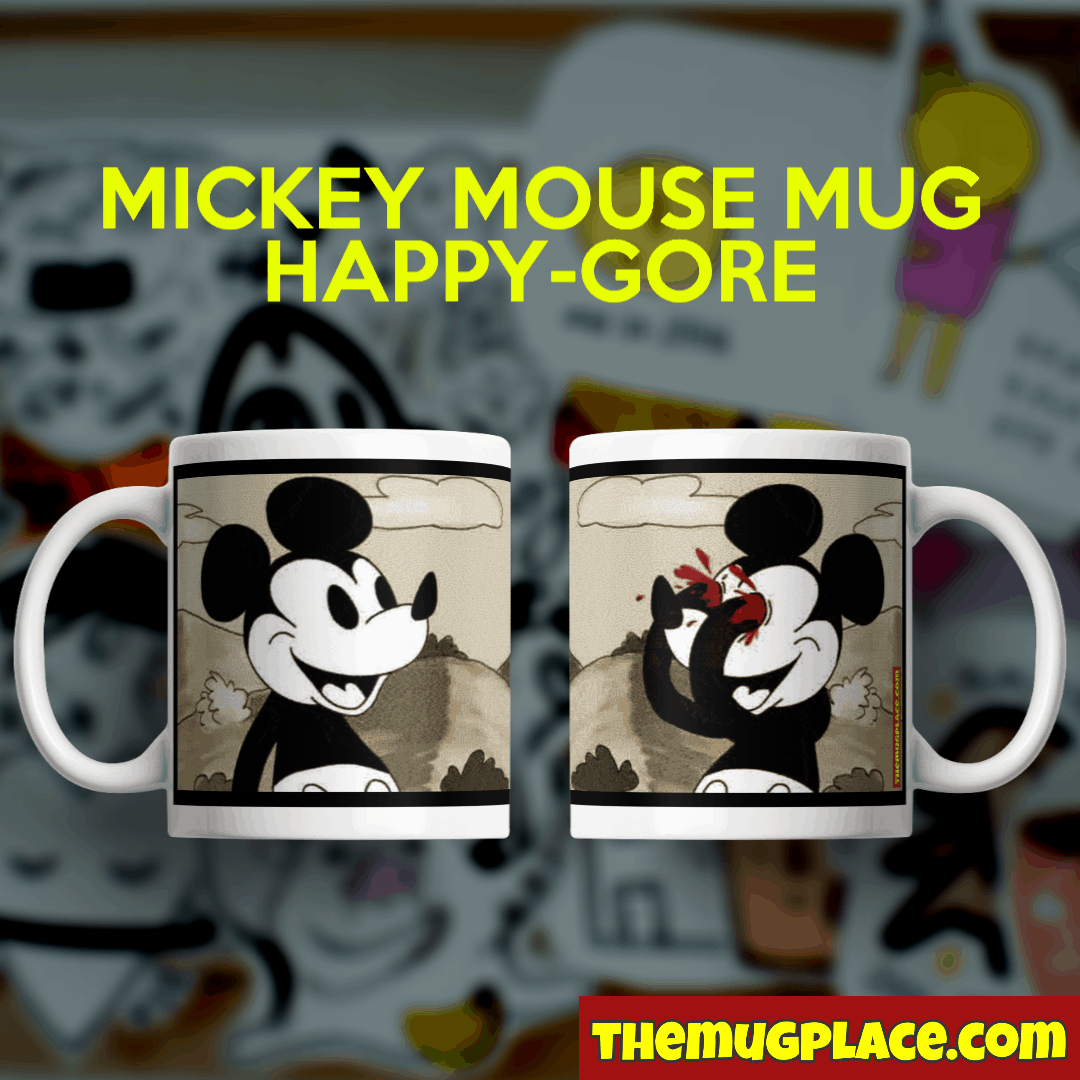 MEME Mug - Mickey Mouse Eyes Gore. Funny Mug. Optional custom mug | The ...