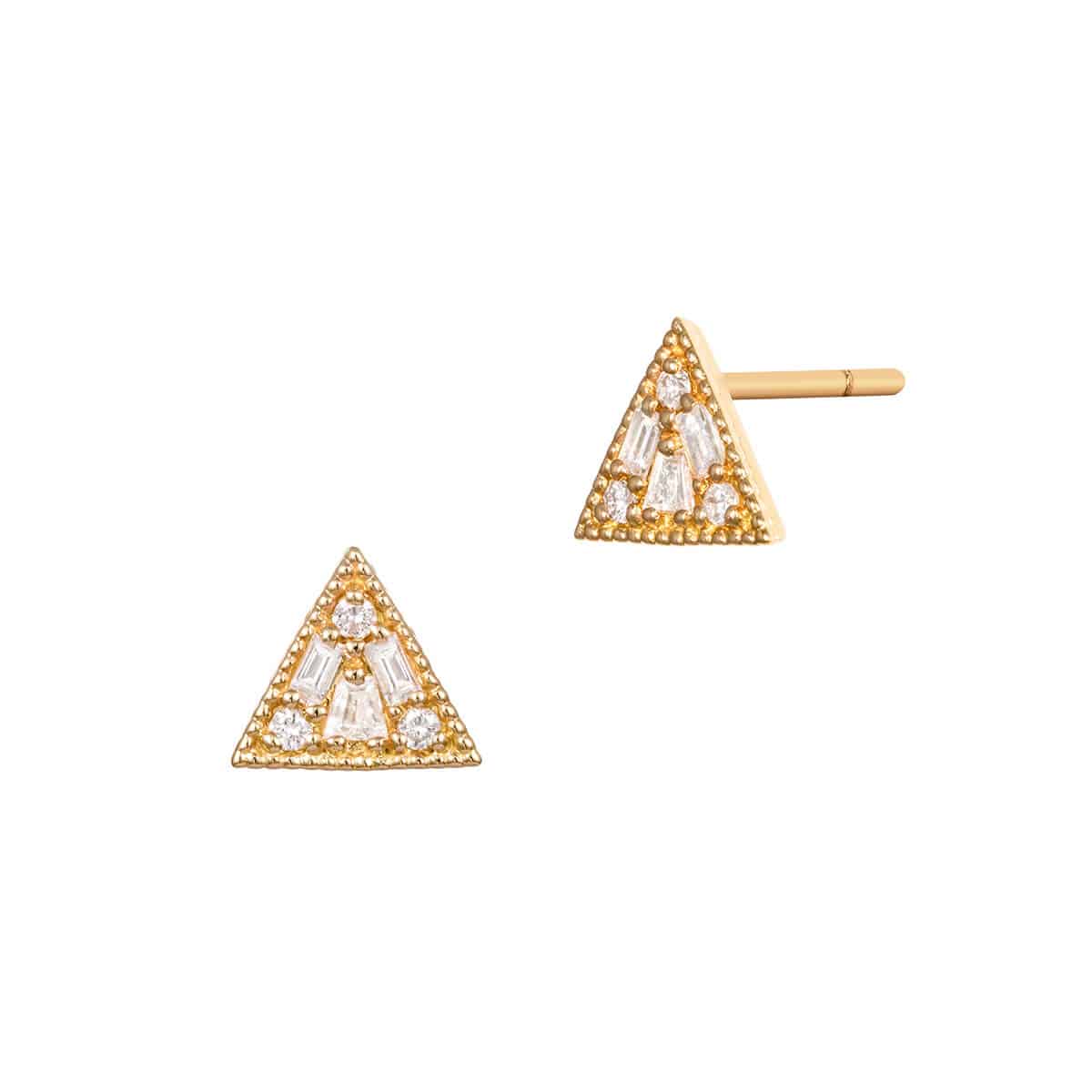 Triangle Diamond Earrings - Zein Fine Jewelry